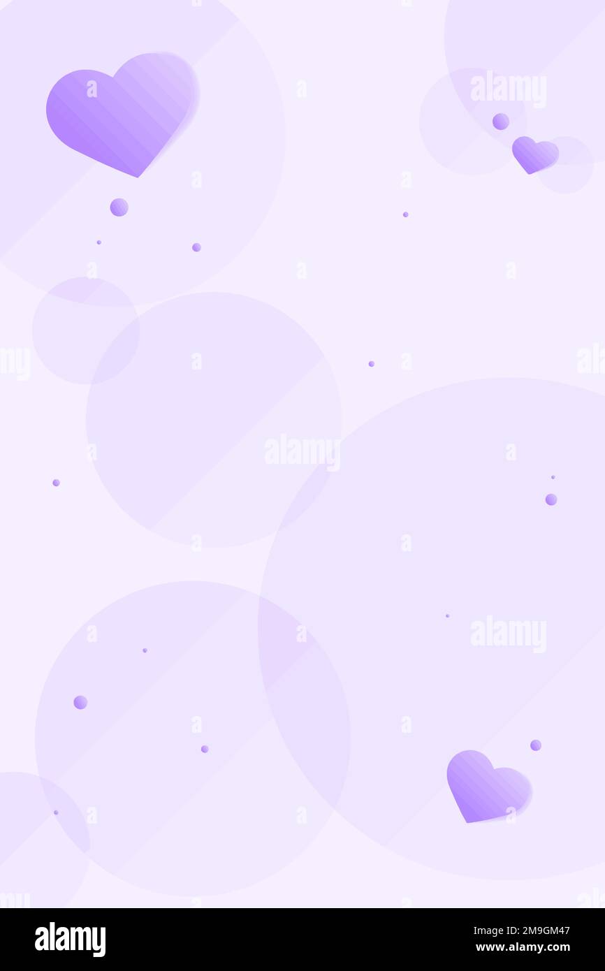 Vector heart bubble pattern purple background Stock Vector Image & Art - Alamy