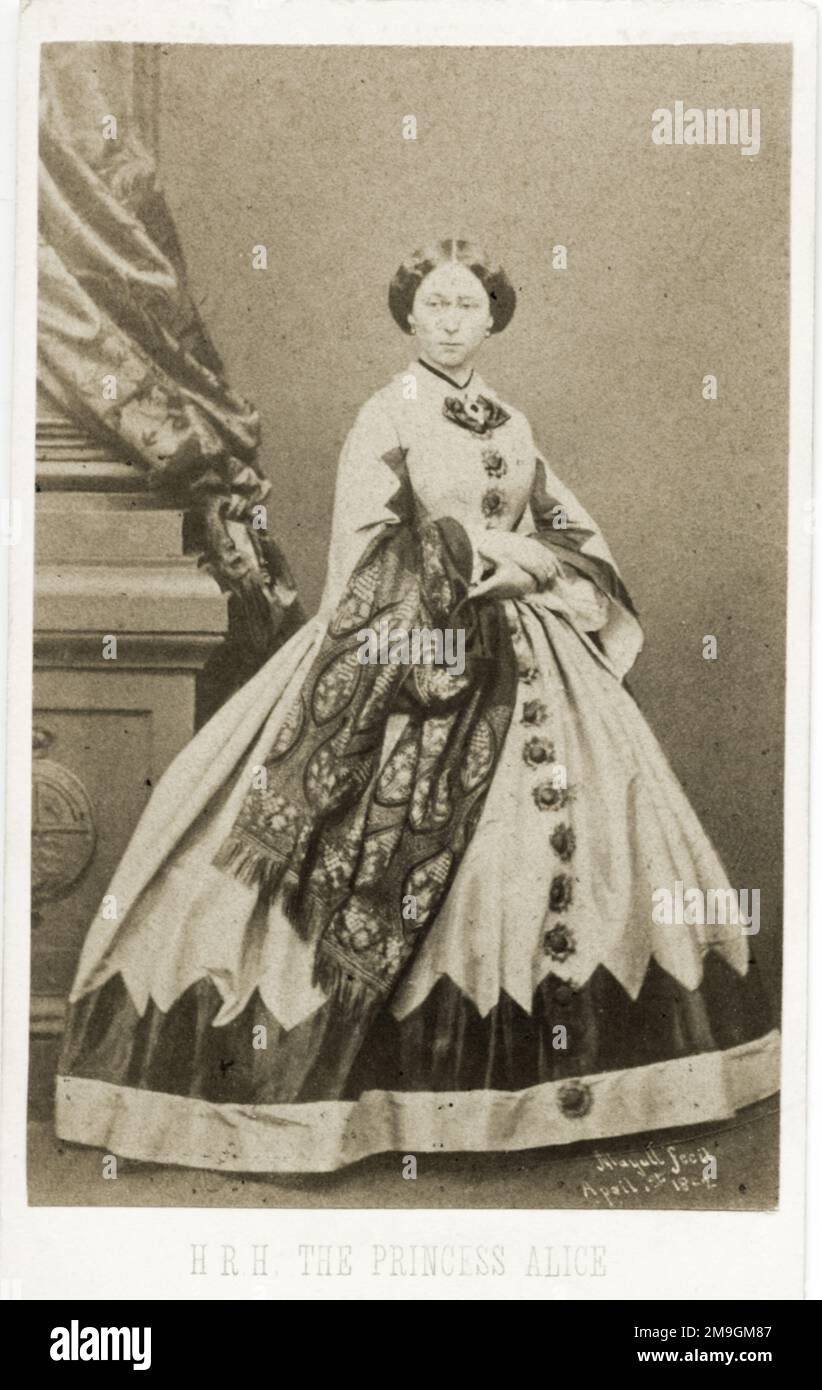 Princess Alice Grand Duchess of Hesse and by Rhine c.1860 Stock Photo ...