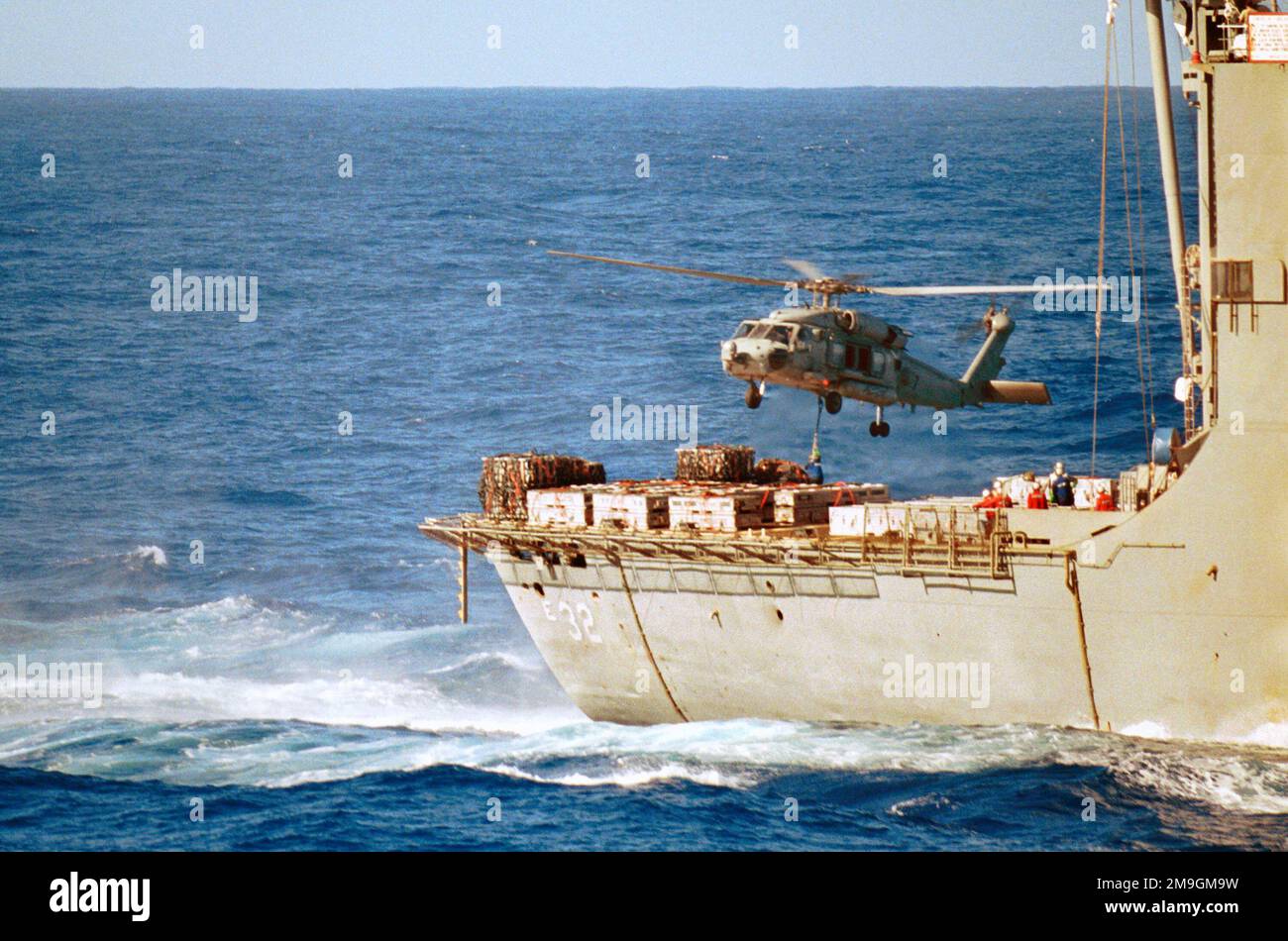 An US Navy (USN) SH-60F Seahawk helicopter from Helicopter Anti ...