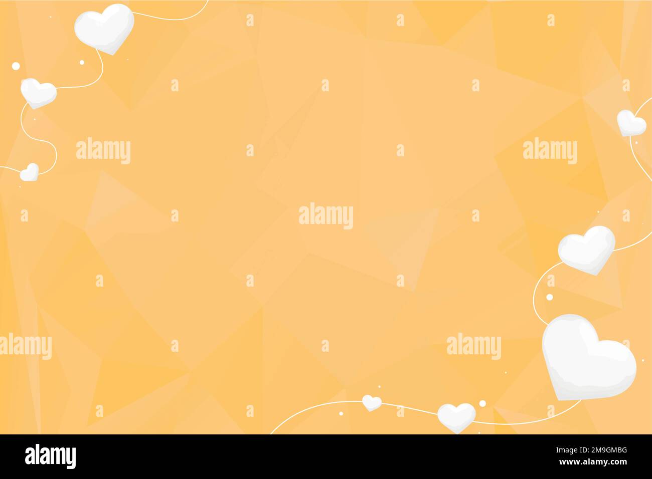 Vector heart string border yellow prism pattern background Stock Vector Image & Art - Alamy