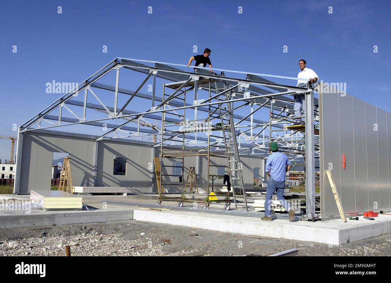 010927-F-0558K-004. [Complete] Scene Caption: A temporary post office ...