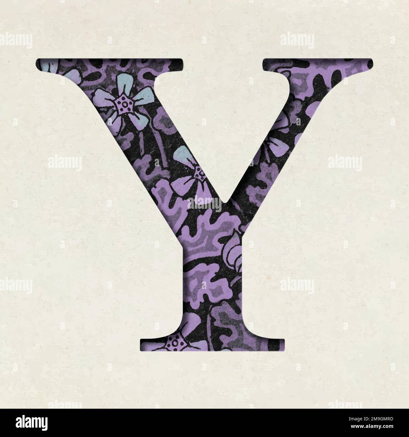 Vintage purple vector letter Y typography Stock Vector Image & Art - Alamy