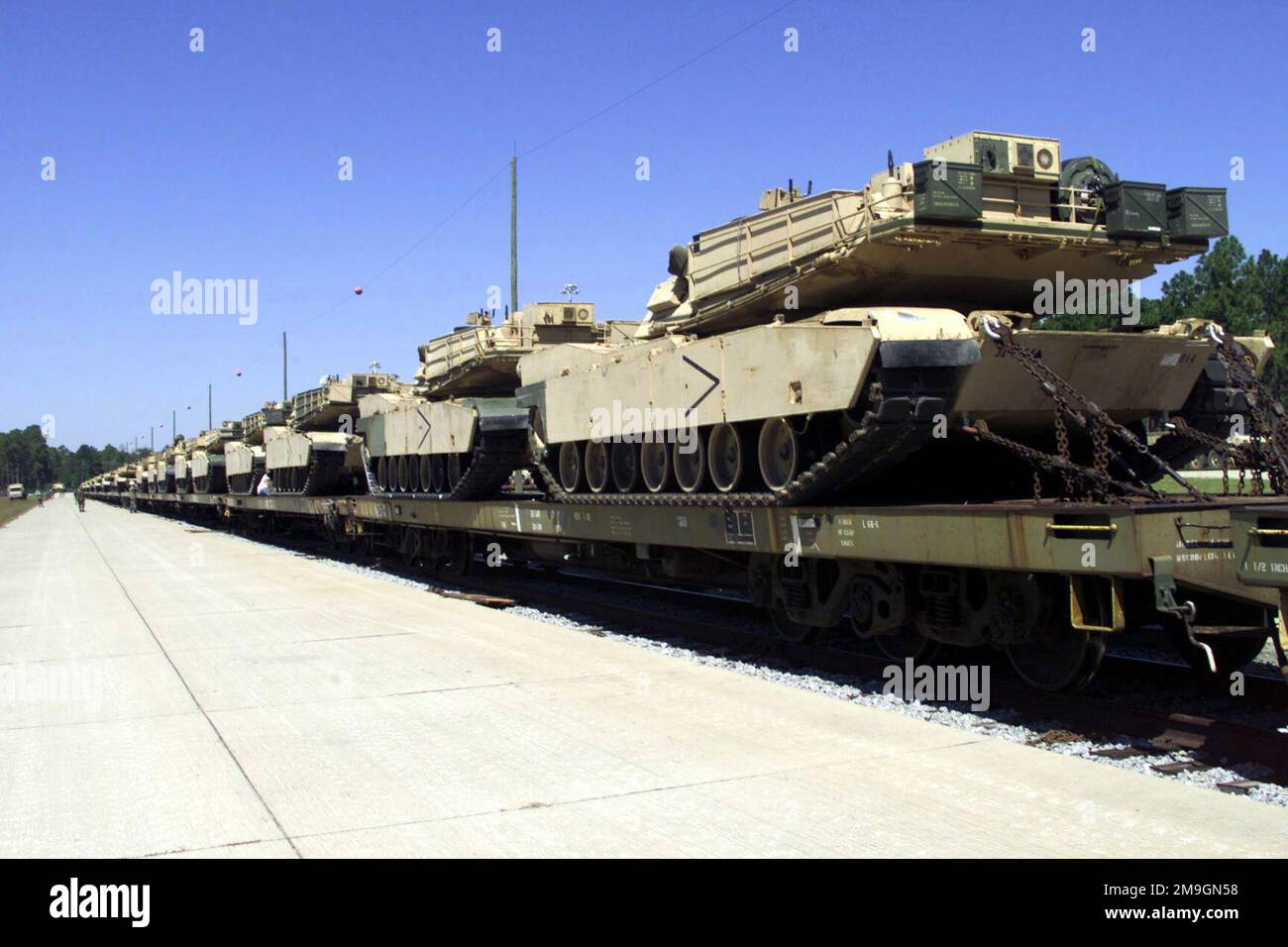 US Army (USA) M1A1 Abrams Main Battle Tanks (MBT) from the 1ST ...