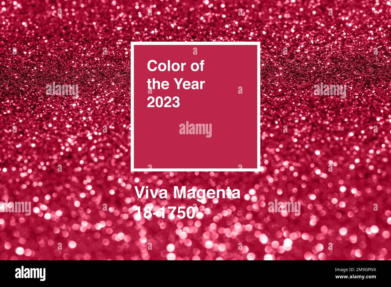 Viva Magenta background with blurry sparkles. Color of The Year 2023 ...