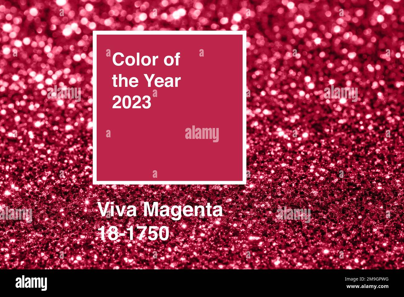 Viva Magenta background with blurry sparkles. Color of The Year 2023 ...