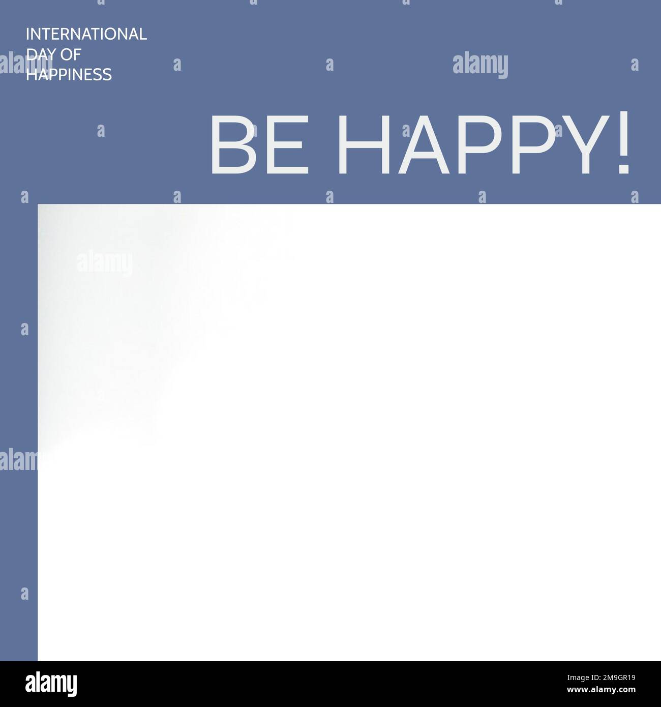 Composition of international day of happiness text and be happy text on ...