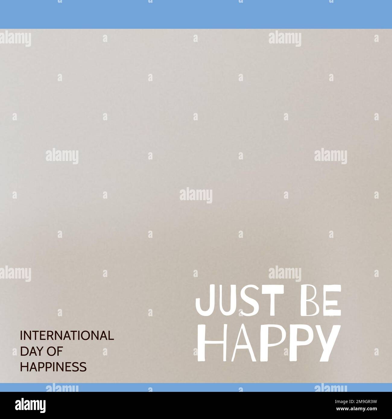 Composition of international day of happiness text and just be happy ...