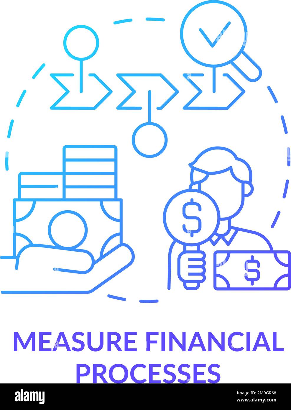 Measure financial processes blue gradient concept icon Stock Vector ... Measure financial processes blue gradient concept icon Stock Vector ...