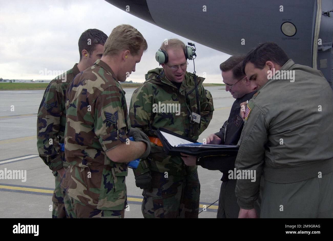 At Lincoln Municipal Airport, STAFF Sergeant Cory Wacker, USAF, (left ...