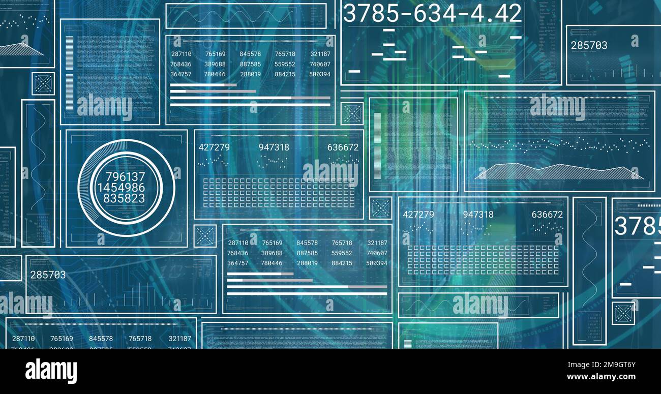 Composition Of Binary Coding Medical Icons And Data Processing On