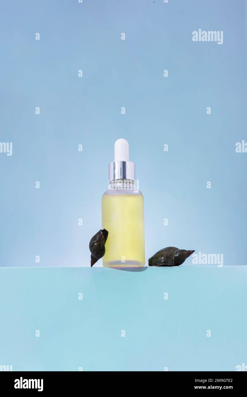 serum cosmetics with snail mucus. Art Concept of Natural Respectful ...
