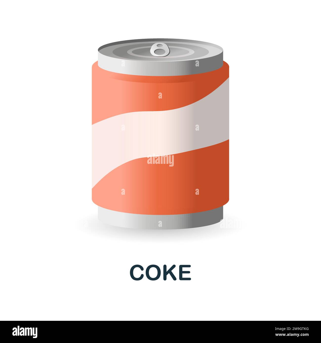 Coke icon. 3d illustration from fast food collection. Creative Coke 3d ...
