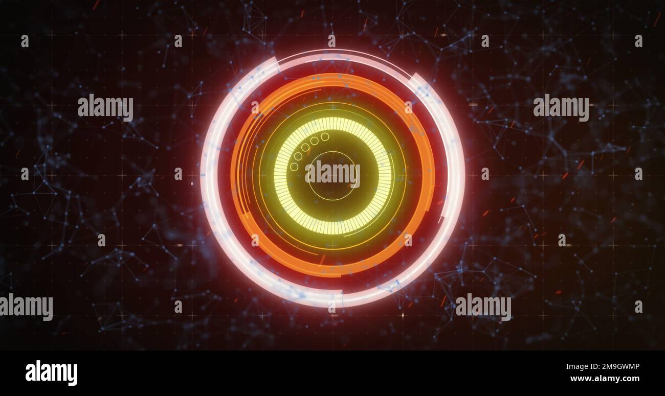 Composition of scope scanning and data processing over connections Stock Photo - Alamy