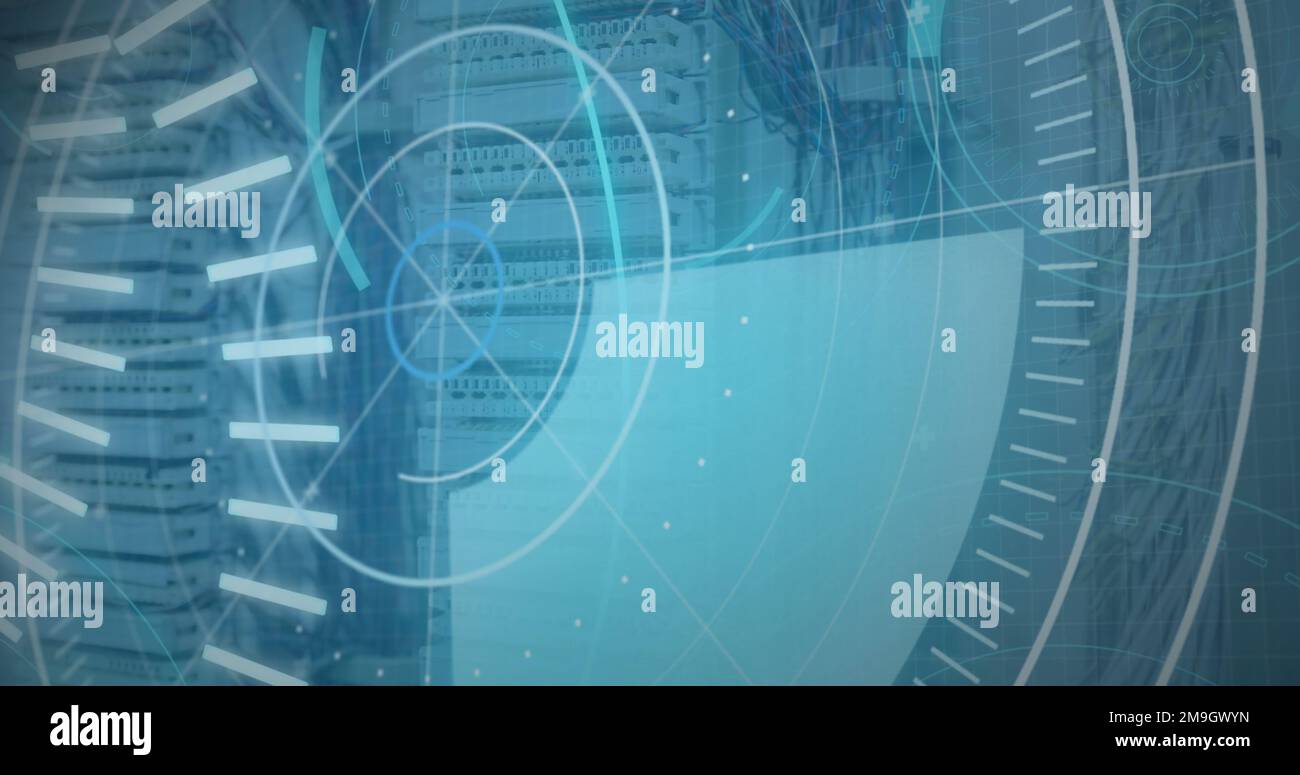 Image of statistics and data processing on grey background Stock Photo ...