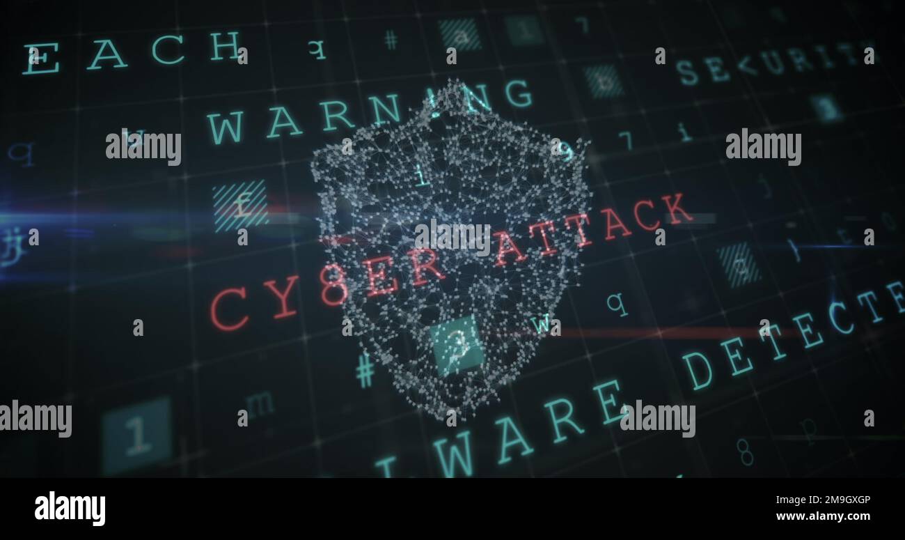 Animation shield icon digital data hi-res stock photography and images ...