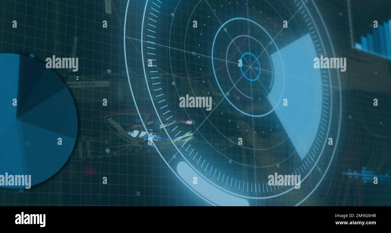 Animation scopes scanning on screens hi-res stock photography and images - Alamy