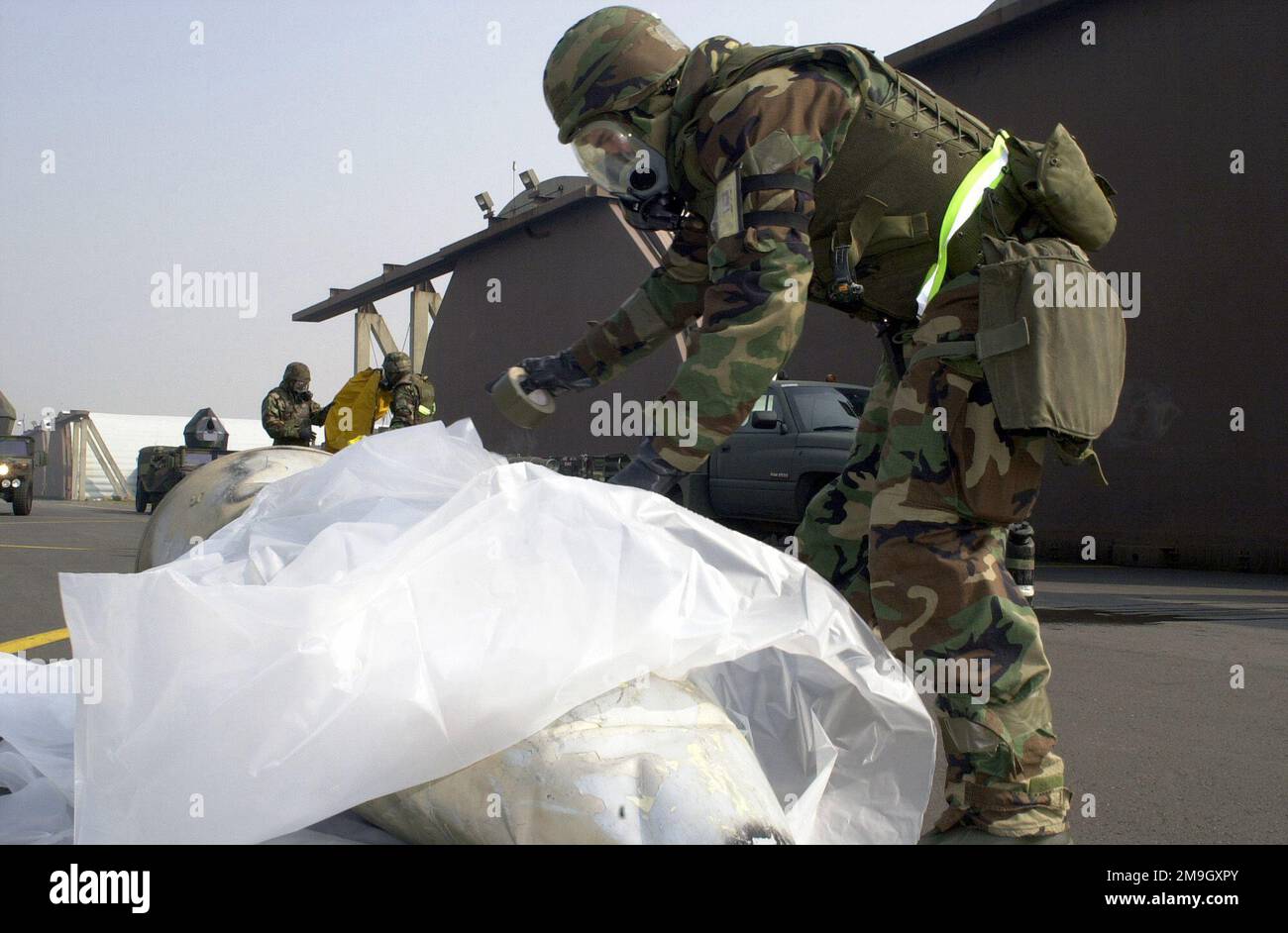 Close up of SENIOR AIRMAN (SRA), Joe Deslauriers, USAF, 51st ...