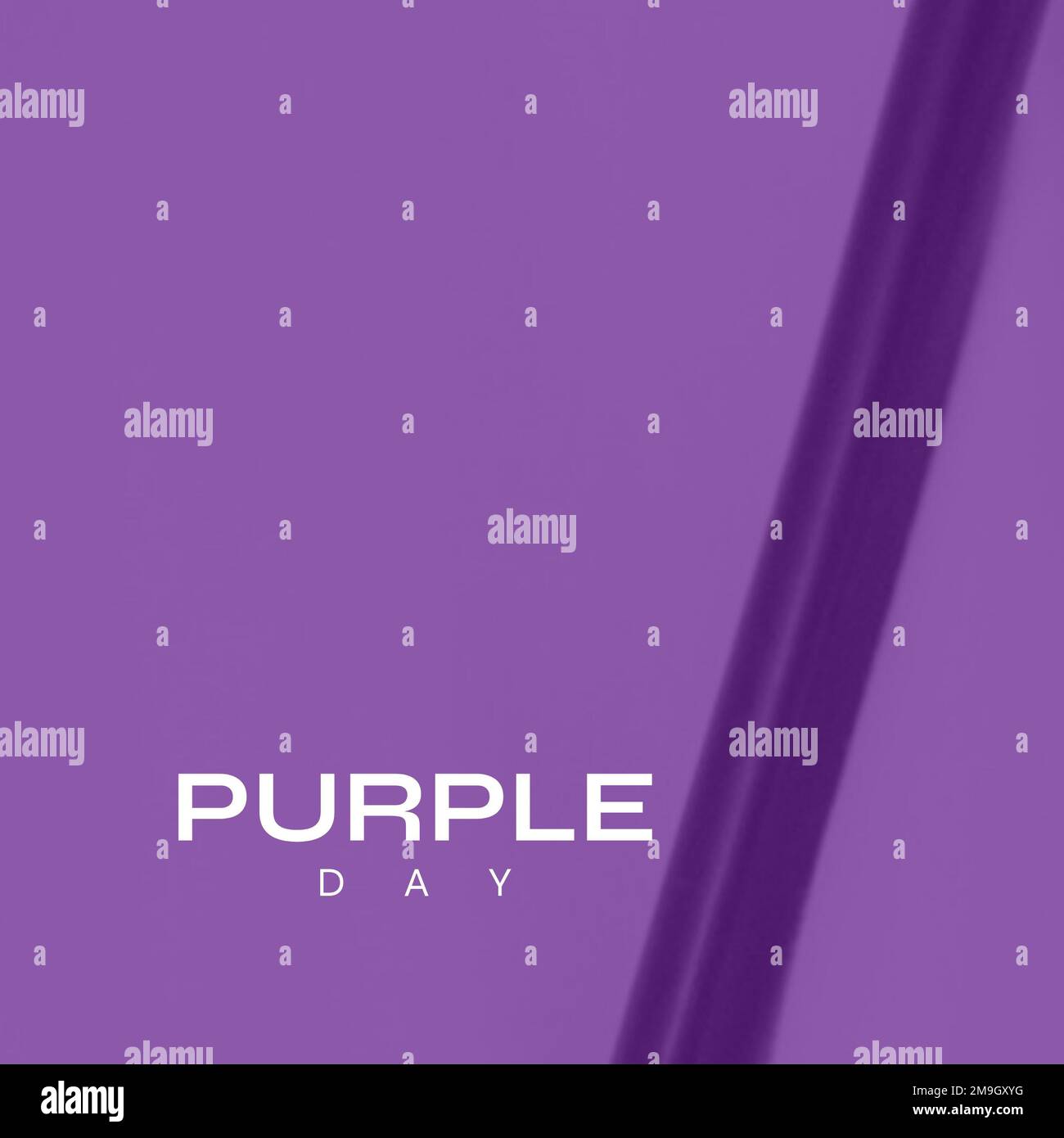 Composition of purple day text on purple background with copy space ...