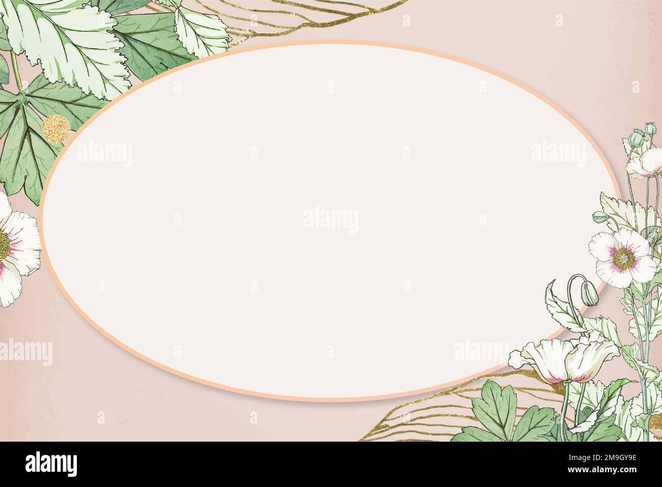 Hand drawn vector flower frame Stock Vector Image & Art - Alamy