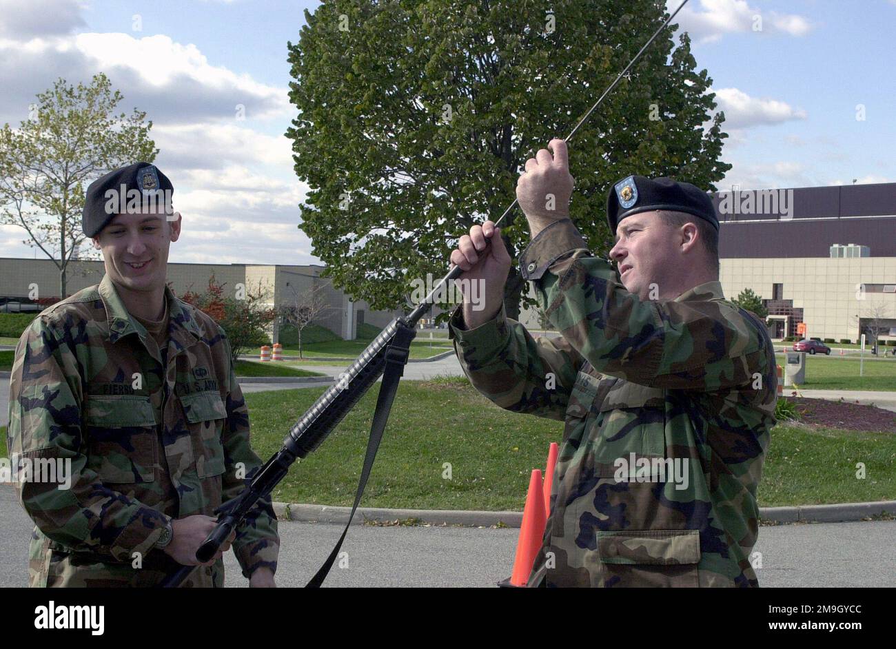 Prior to entering the Dining Facility, for a briefing, at Stewart Air ...