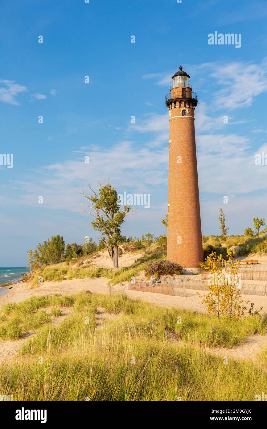 Little sable point lighthouse near mears hi-res stock photography and ...