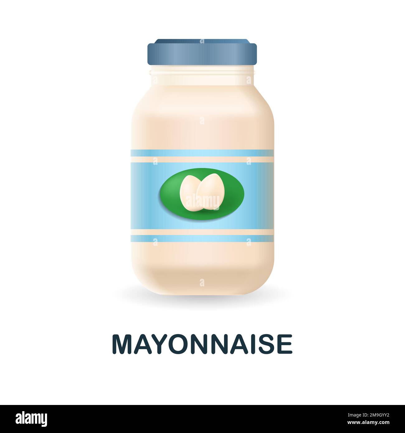 Mayonnaise icon. 3d illustration from food market collection. Creative ...