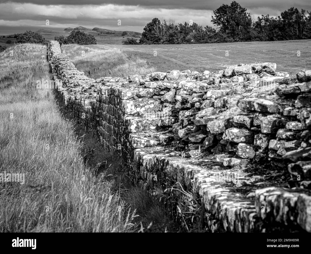 Hadrian wall roman Black and White Stock Photos & Images - Alamy
