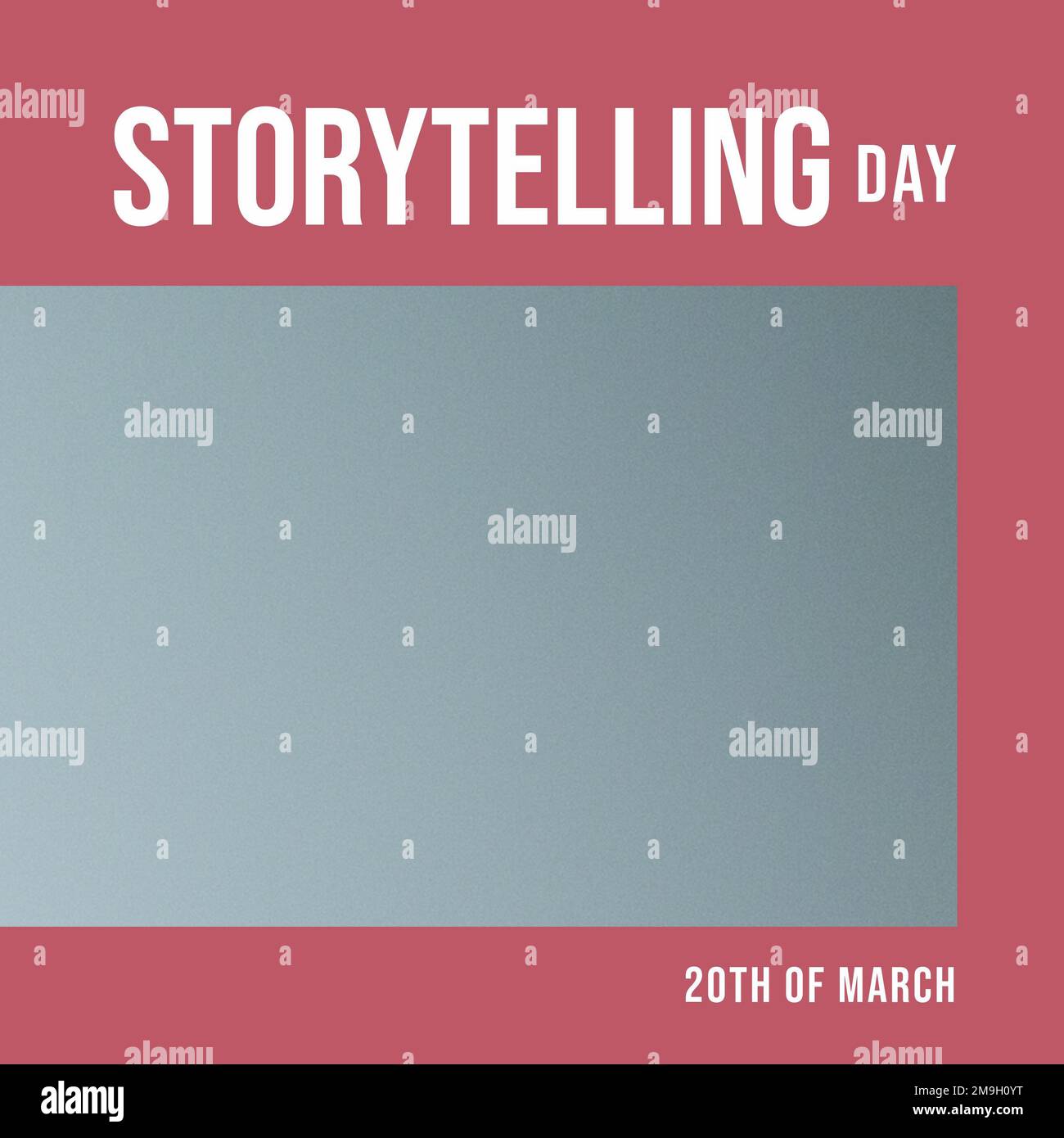 Composition of storytelling day text over blurred background with copy ...