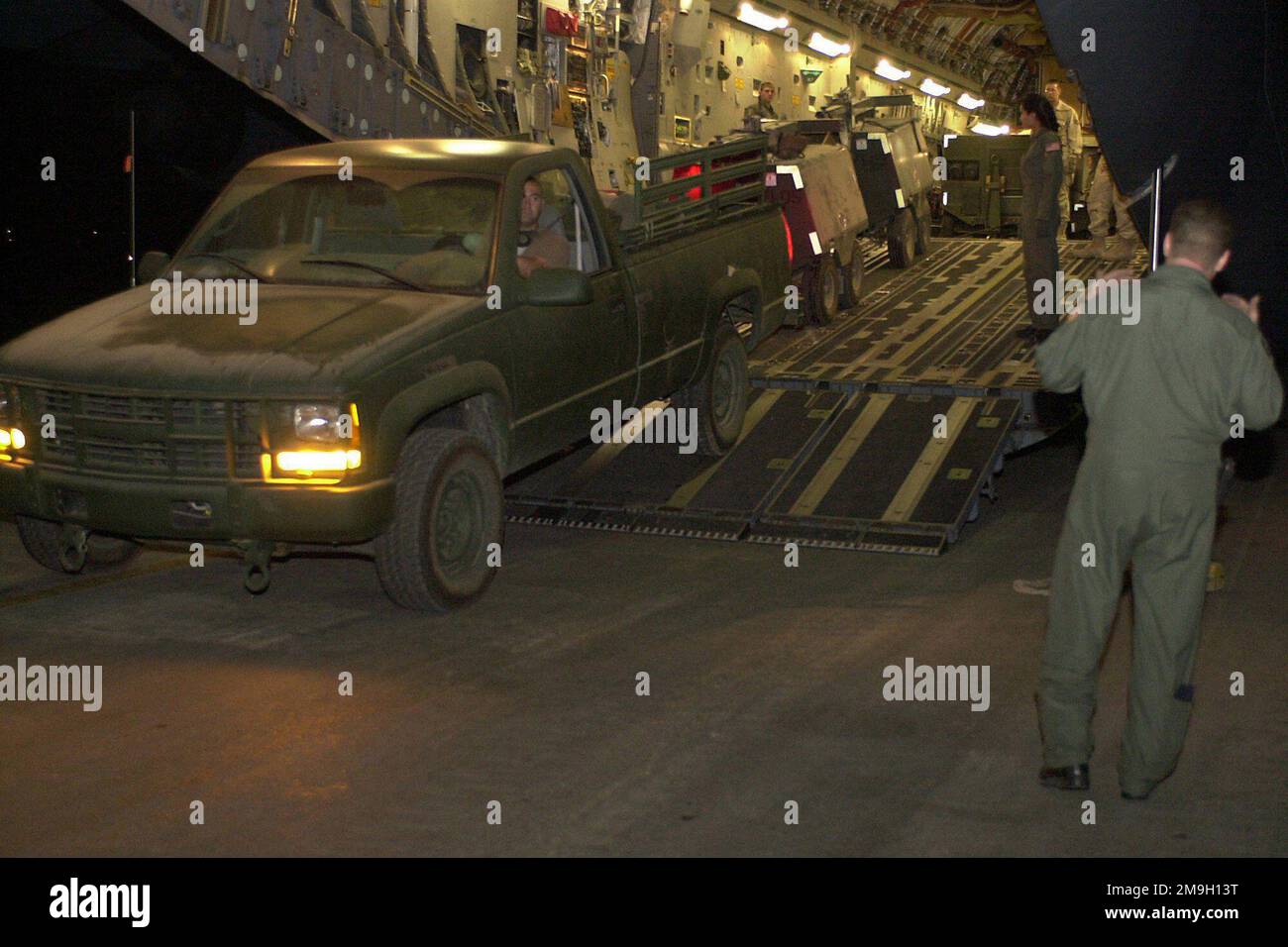 A C-17 Globemaster III loadmaster from Charleston AFB, South Carolina ...