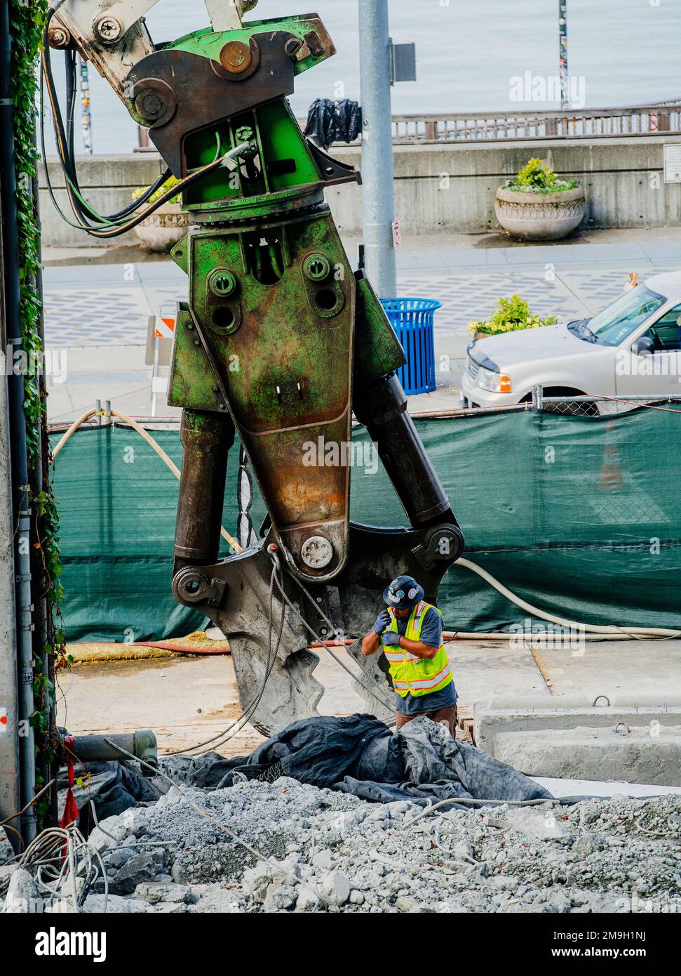 View of viaduct demolition, Seattle, Washington, USA Stock Photo - Alamy