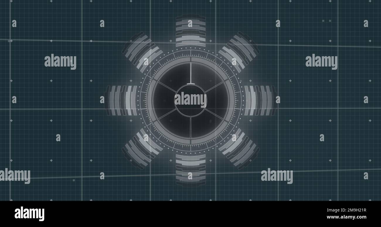 Image of data processing over scope scanning Stock Photo - Alamy