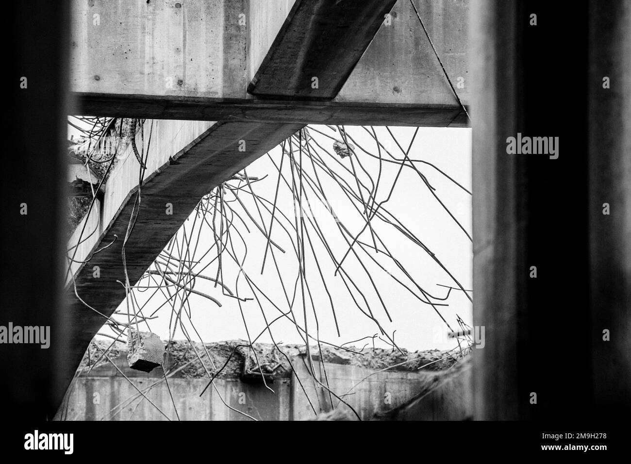 View of destruction of viaduct, Seattle, Washington, USA Stock Photo ...