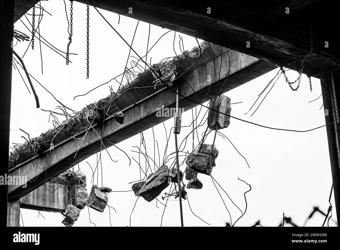 View of destruction of viaduct, Seattle, Washington, USA Stock Photo ...