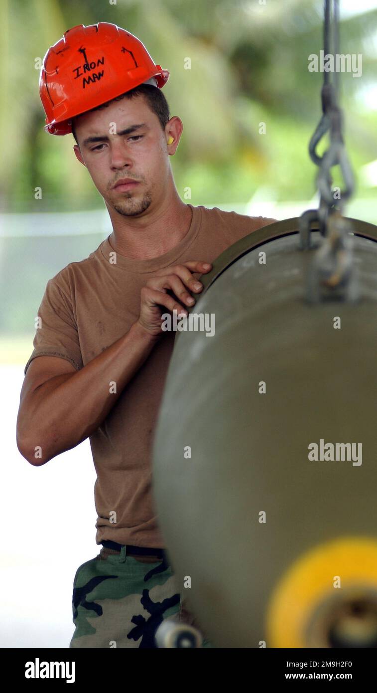 An Air Force munitions builder from the 28th Air Expeditionary Wing ...