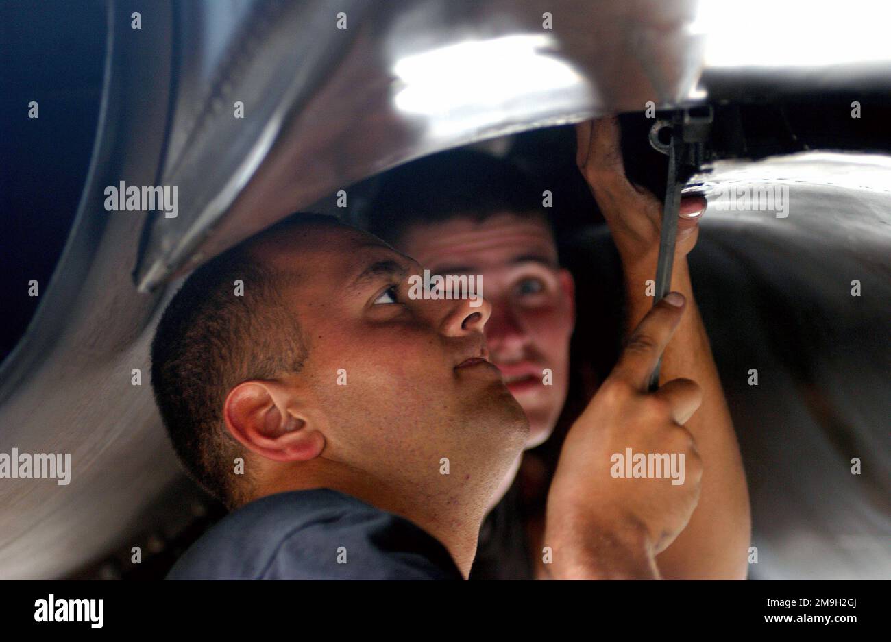 B-52 Crew Chiefs from the 28th Air Expeditionary Wing (EW) hold and ...