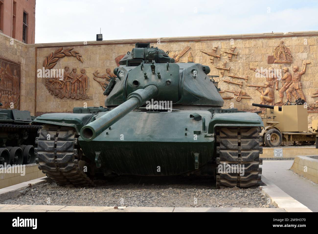 Cairo, Egypt, January 7 2023: old tanks, armored fighting vehicle used ...
