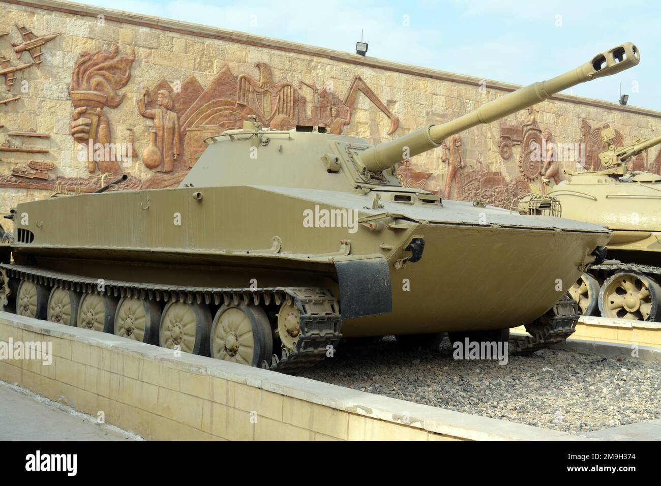 Cairo, Egypt, January 7 2023: old tanks, armored fighting vehicle used ...