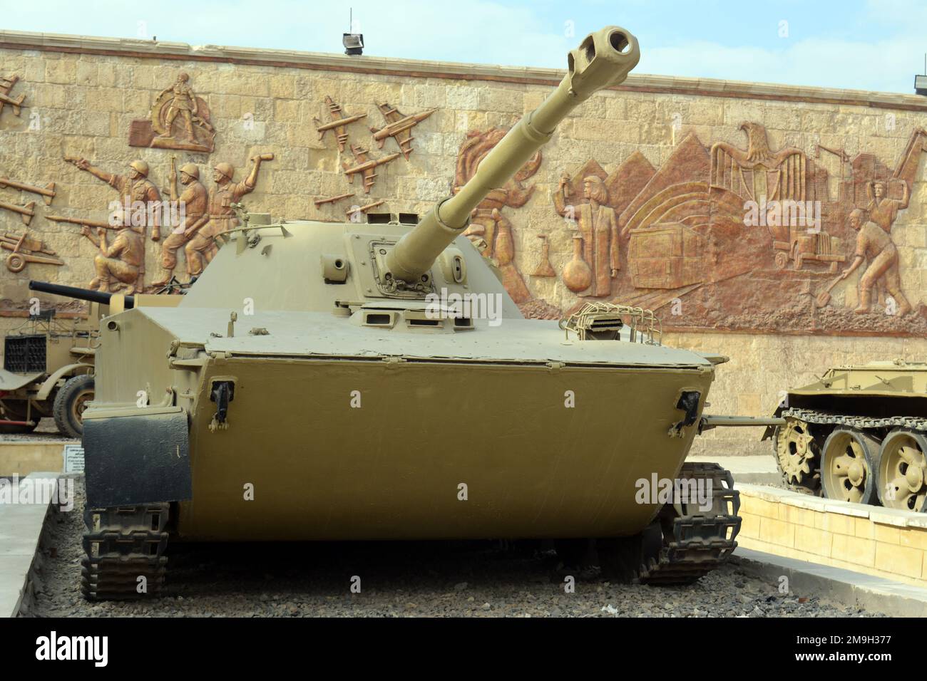 Cairo, Egypt, January 7 2023: old tanks, armored fighting vehicle used ...