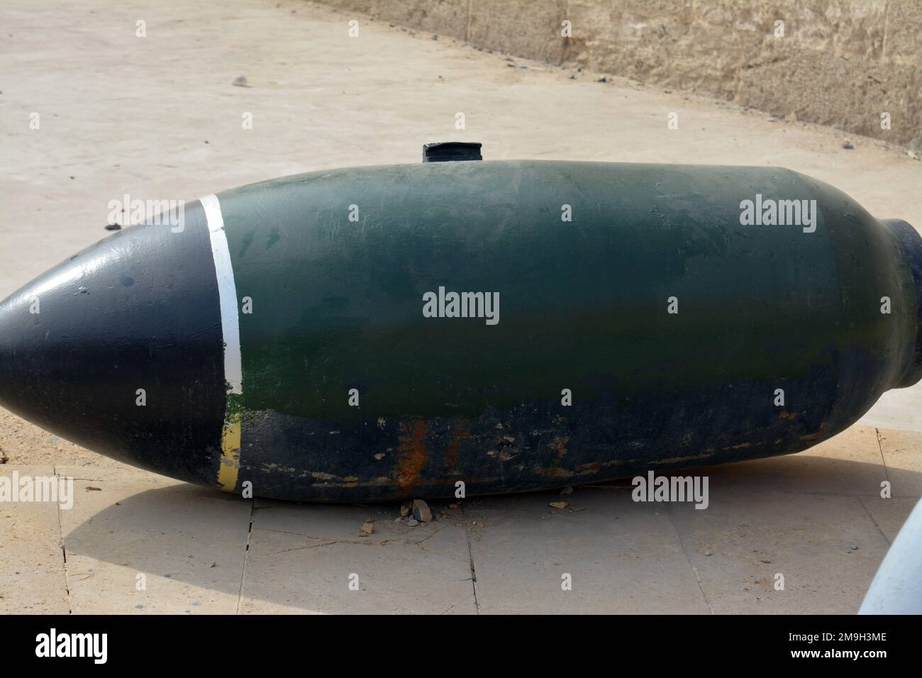 Cairo, Egypt, January 7 2023: Bombs of different types and sizes ...