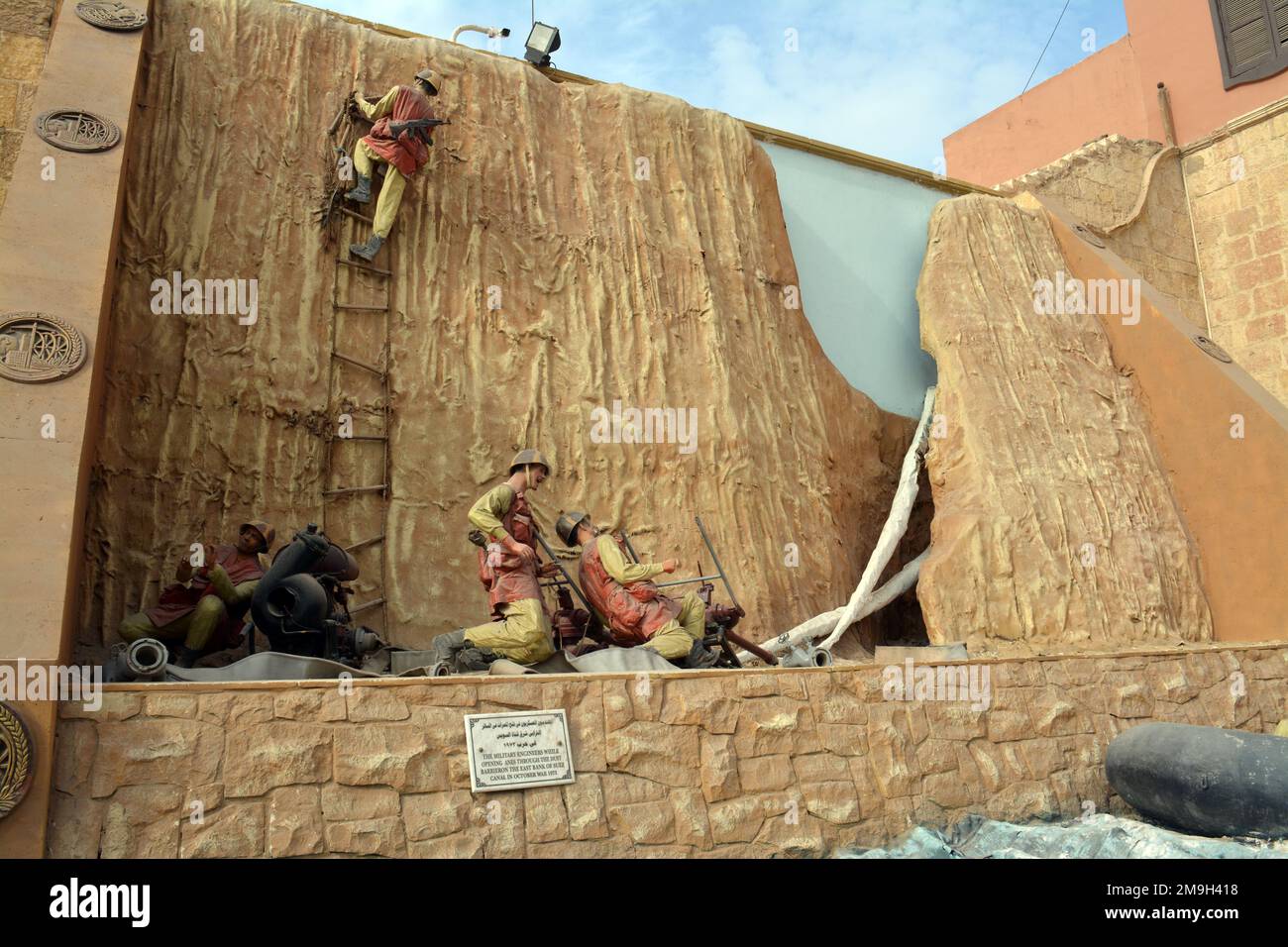 Cairo, Egypt, January 7 2023: Egyptian Soldiers crossing Suez canal and ...