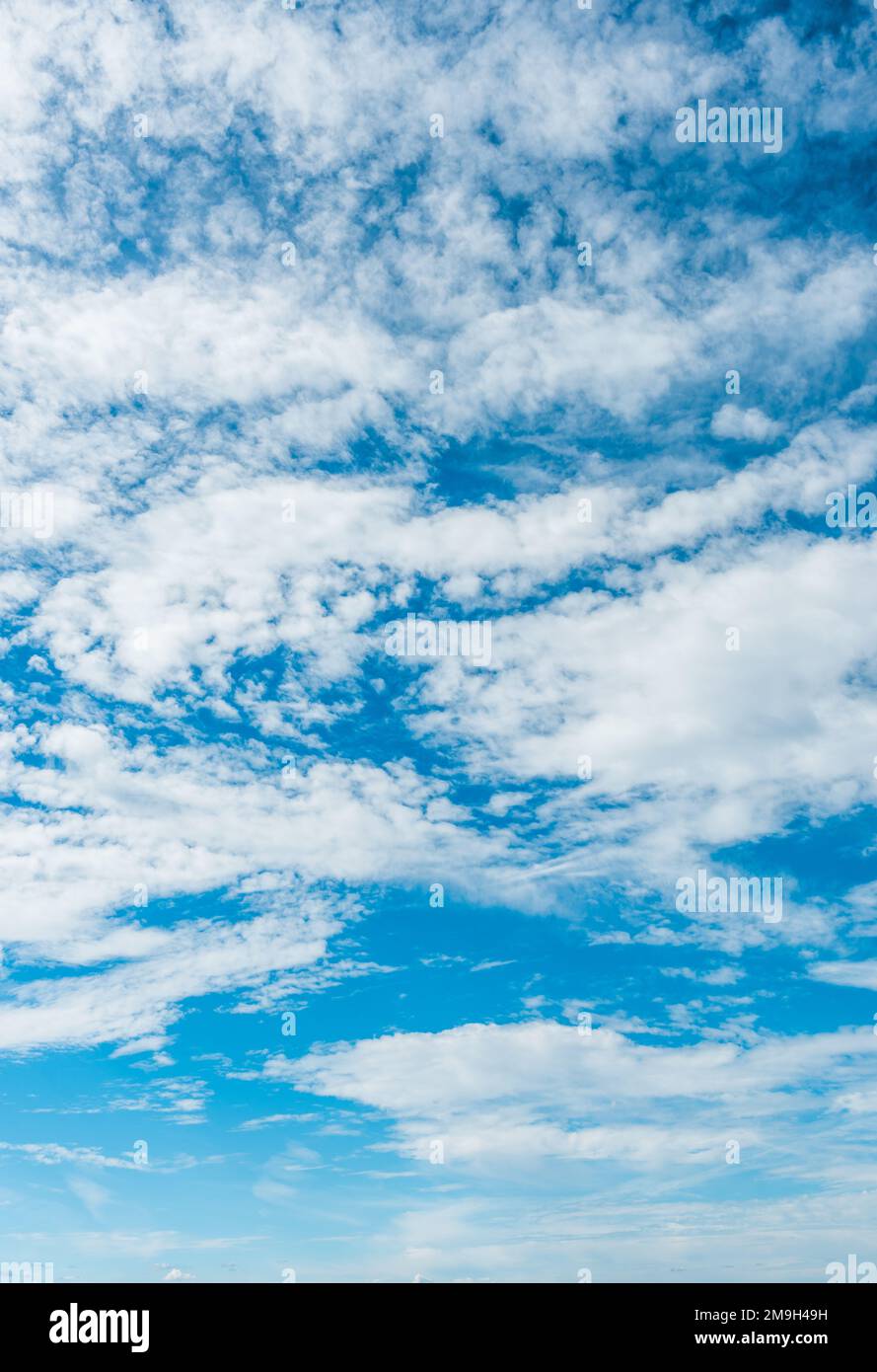 Blue sky with beautiful clouds Stock Photo - Alamy