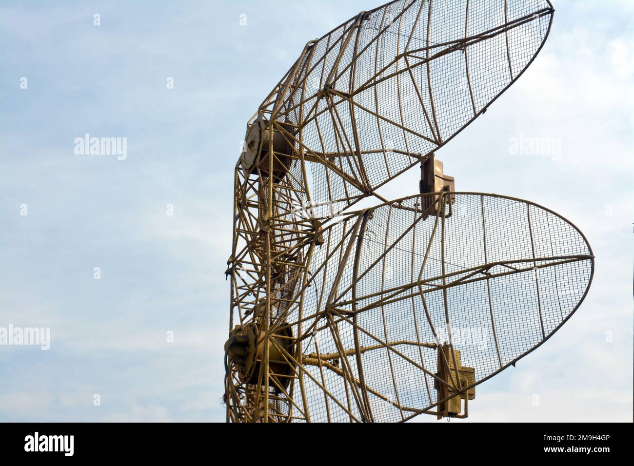 Cairo, Egypt, January 7 2023: Old vintage retro USSR Russian P-15 radar ...