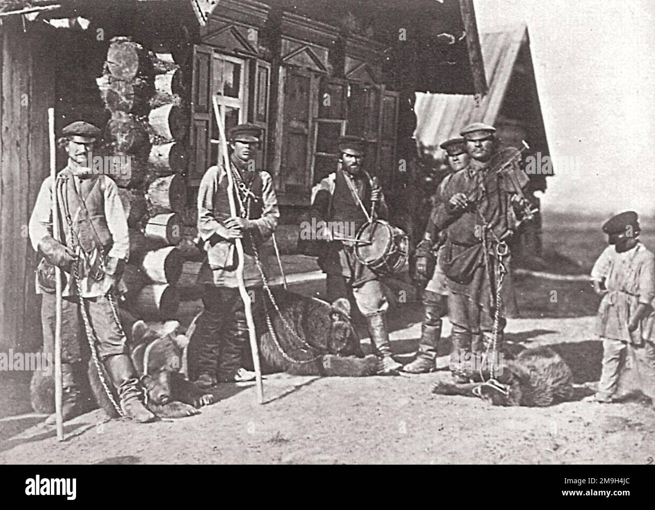 Vladimir Andreevič Karrik - A Group of Finnish Peasants holding musical ...