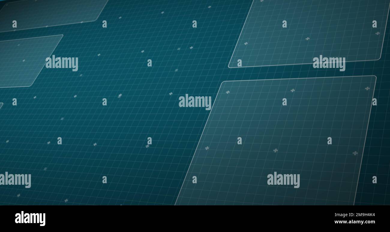Squares blue background hi-res stock photography and images - Alamy