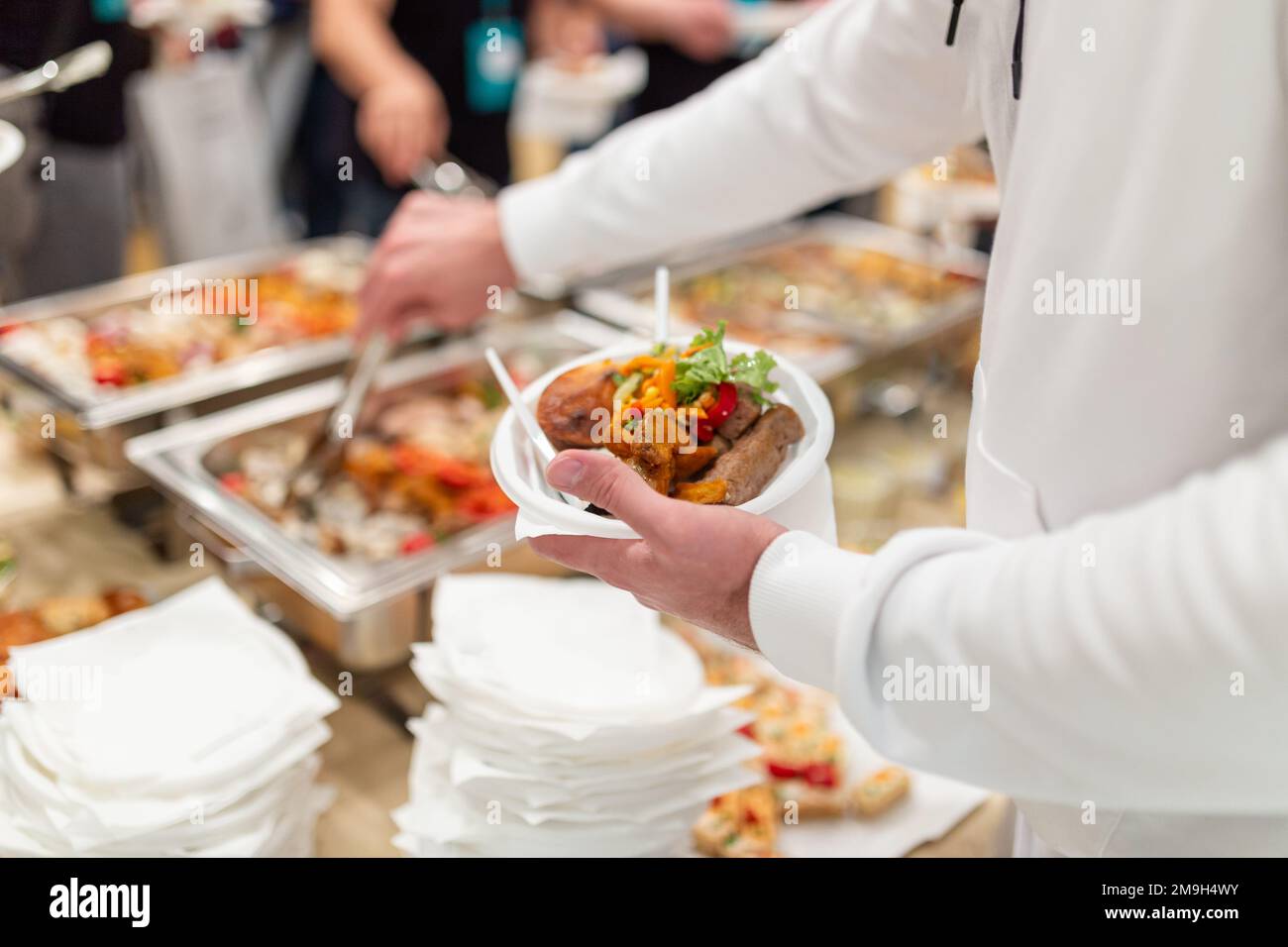 Self service buffet catering food concept Stock Photo - Alamy