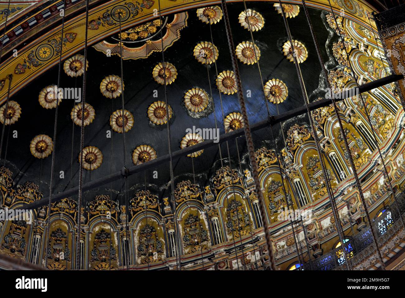 Details of interiors of the dome of The great mosque of Muhammad Ali ...