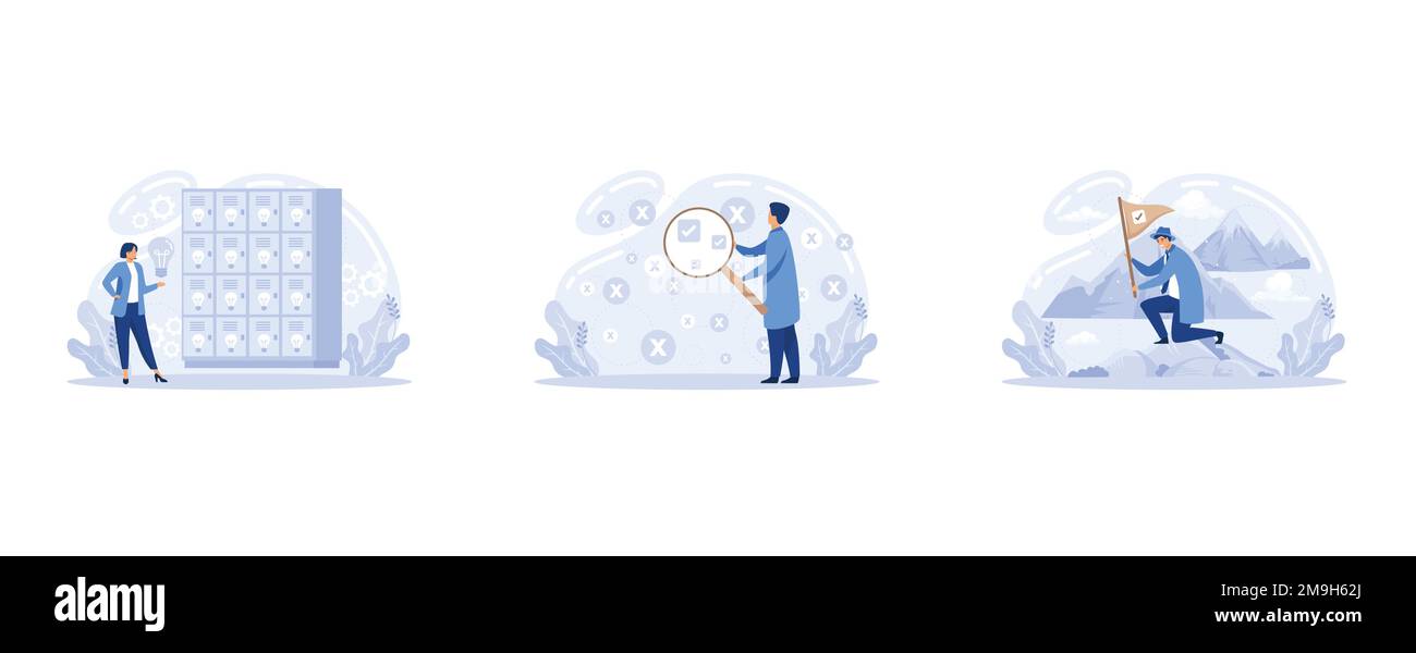 Achievement of goals. Finding the right solutions. Ideas management ...