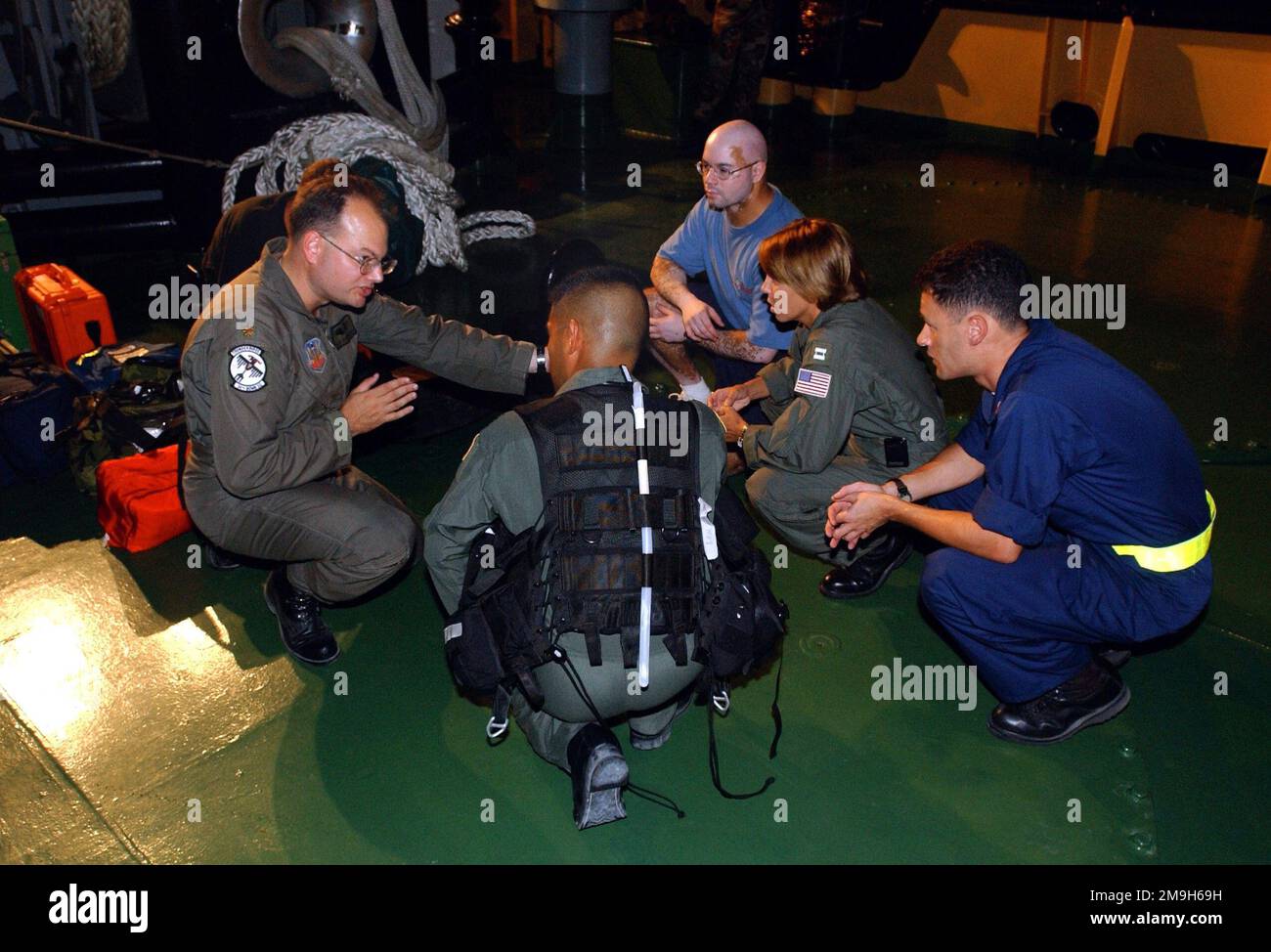 US Air Force (USAF) medical personnel from the 28th Air Expeditionary ...