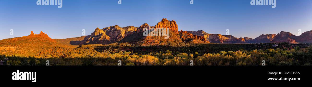 Landscape with rock formations in desert, Sedona, Arizona, USA Stock ...