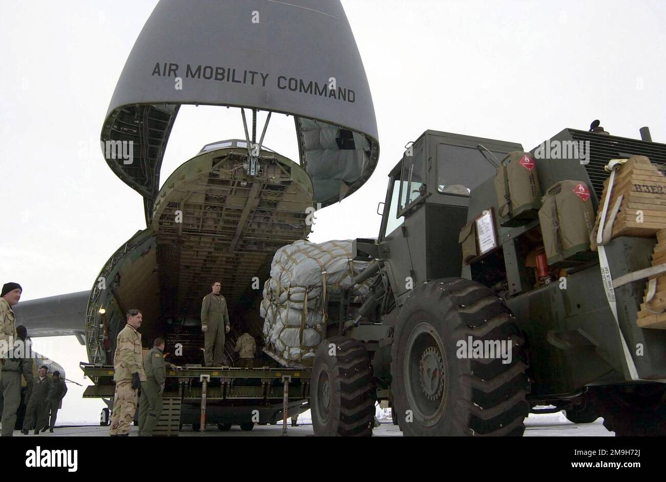 A rough terrain fork lift from the 86th Contingency Response Group (CRG ...